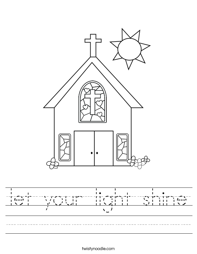 let your light shine Worksheet - Twisty Noodle let your light shine Worksheet - Twisty Noodle
