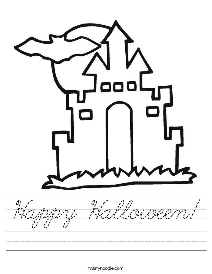 Happy Halloween Worksheet Cursive Twisty Noodle happy-halloween-worksheet-cursive-twisty-noodle