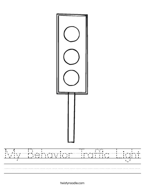 My Behavior Traffic Light Worksheet Twisty Noodle my-behavior-traffic-light-worksheet-twisty-noodle