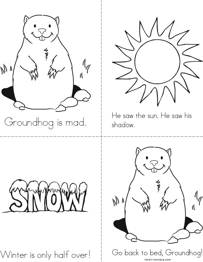 Grumpy Groundhog Book - Twisty Noodle