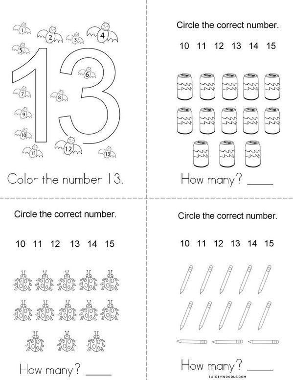 How Many Thirteen Book Twisty Noodle