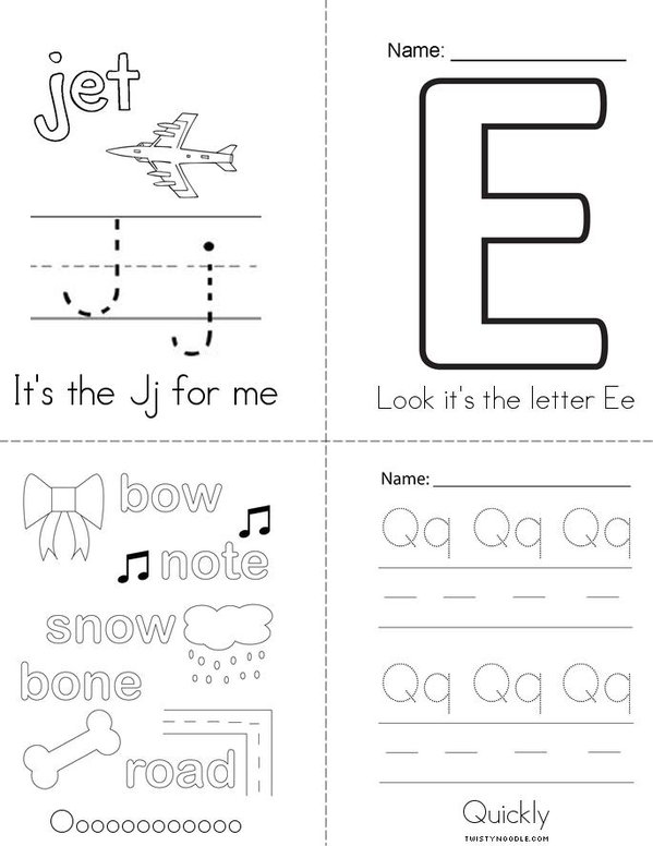 My Letter Book - Twisty Noodle