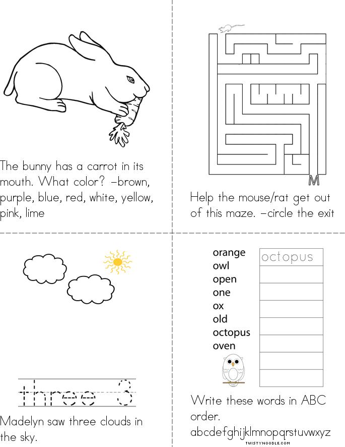 My -ou/-ow Book 1 - Twisty Noodle
