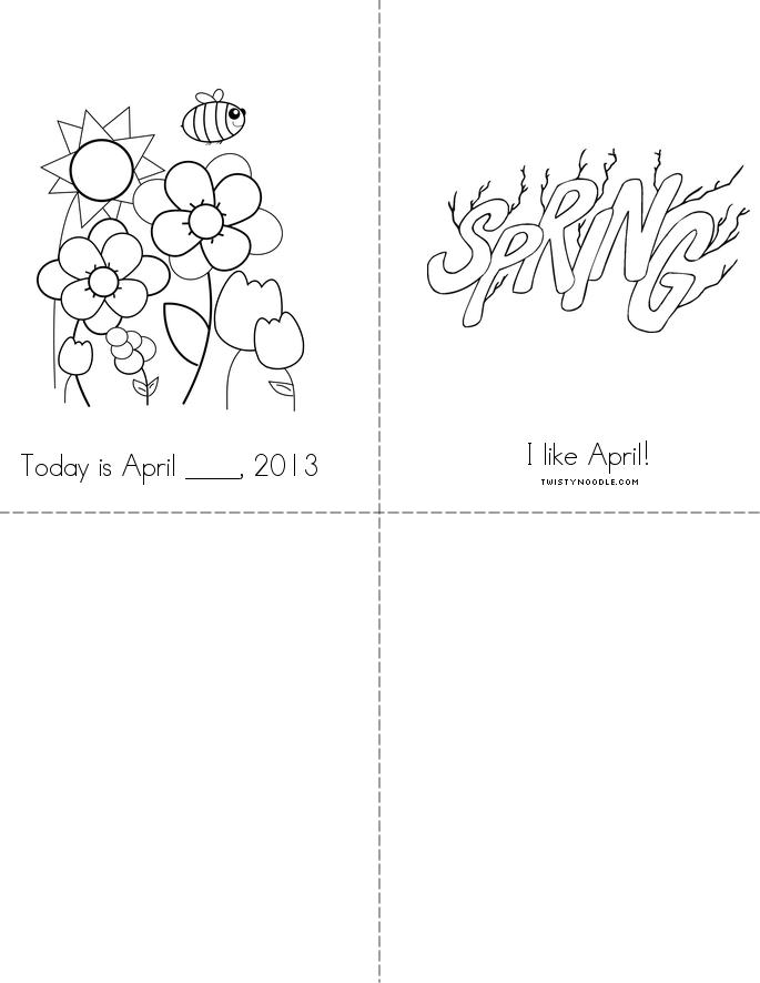 I Like April Book - Twisty Noodle