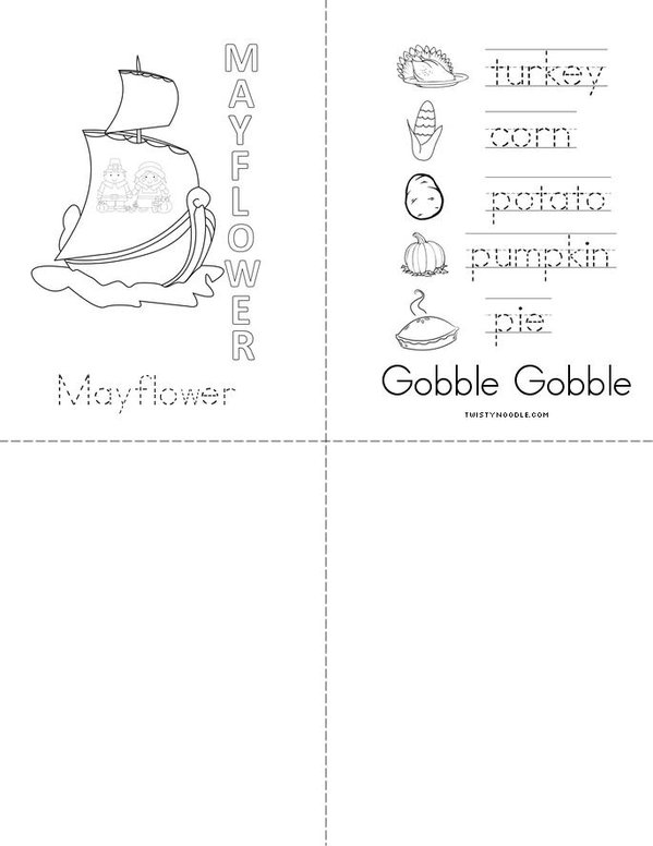 Happy Thanksgiving Book - Twisty Noodle