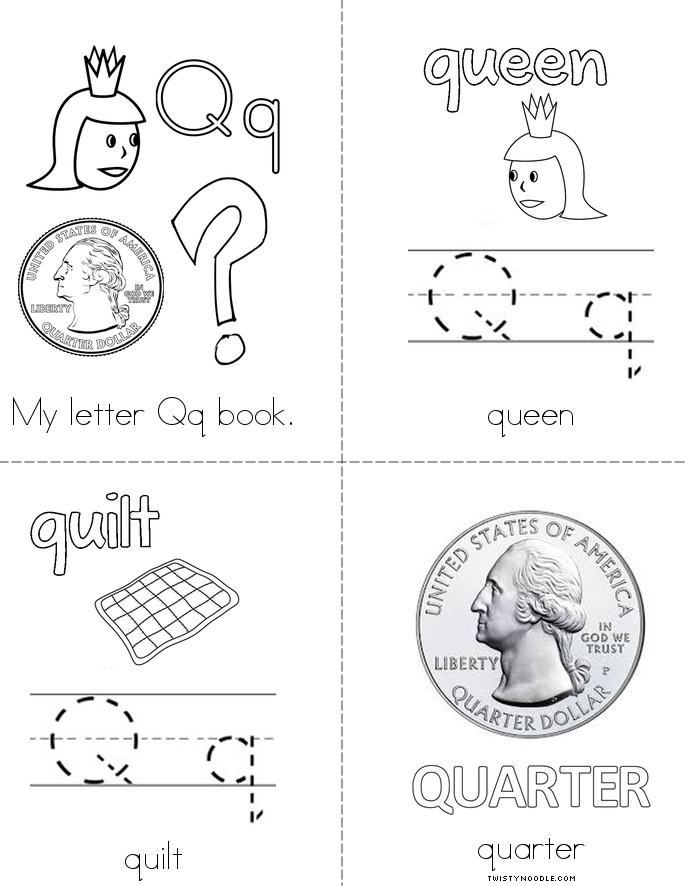My letter Q Book - Twisty Noodle