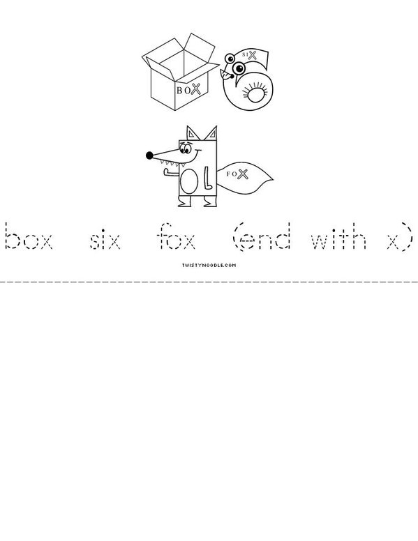 My Letter X Book - Twisty Noodle