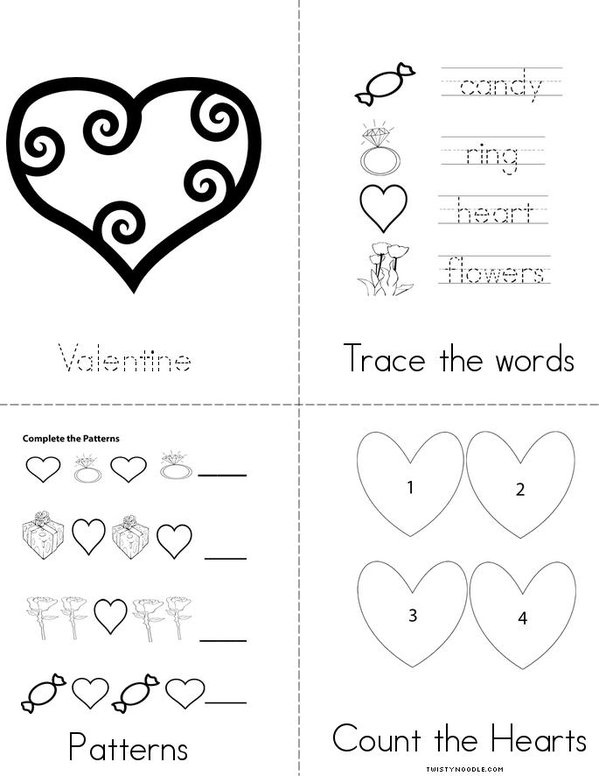 Happy Valentines Day Book - Twisty Noodle