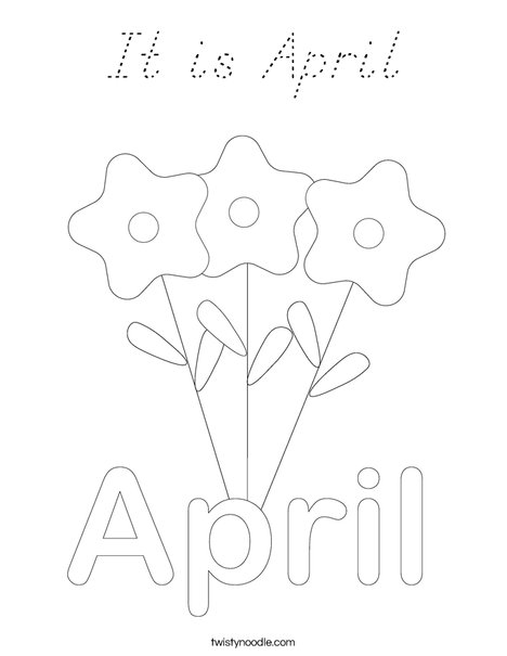 April Coloring Pages Toddlers