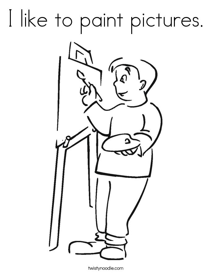 I Like Me Mirror Template Sketch Coloring Page