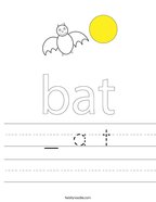 Trace the nocturnal animal names Worksheet - Twisty Noodle