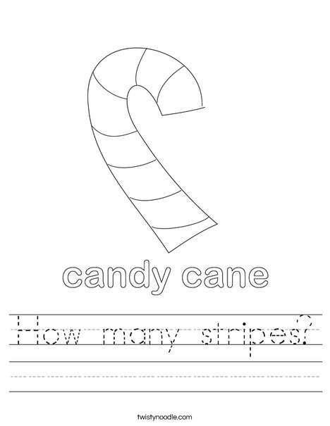 How many stripes Worksheet - Twisty Noodle