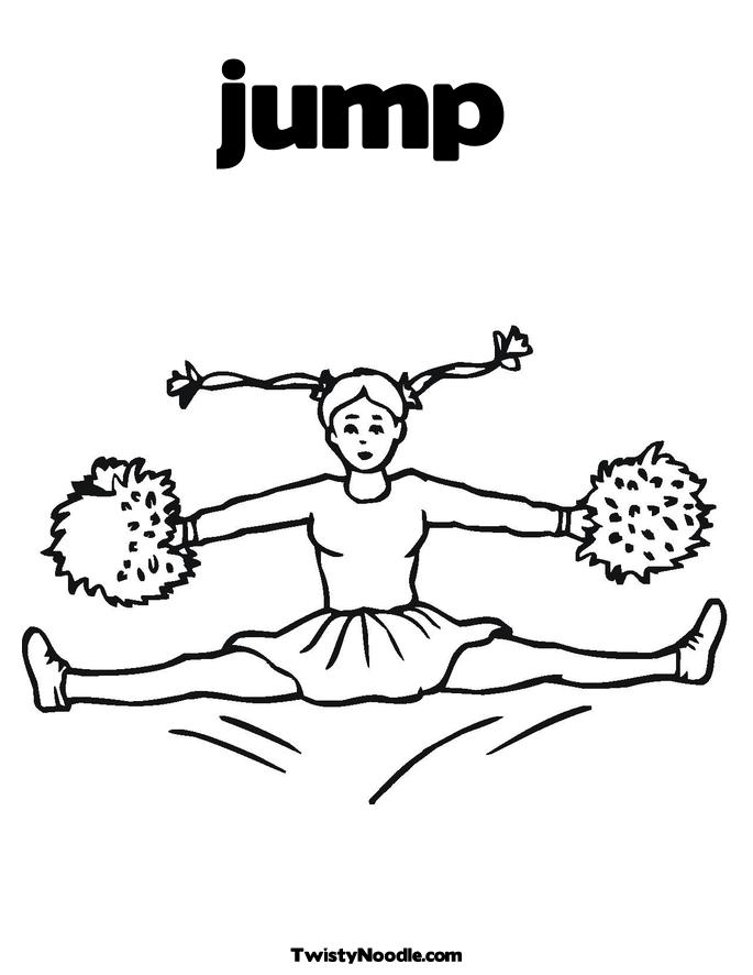 Jump Coloring Page Coloring Pages