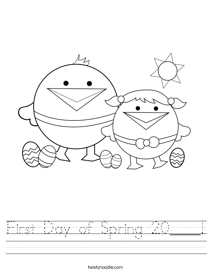 First Day Of Spring 20 Worksheet Twisty Noodle First Day Of Spring 20 Worksheet Twisty Noodle