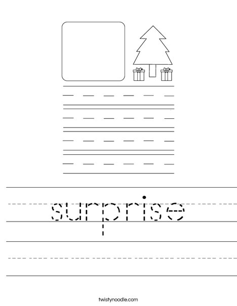 surprise Worksheet - Twisty Noodle