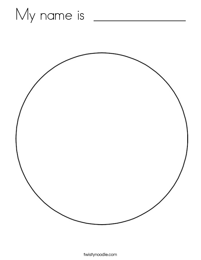 My name is _____________ Coloring Page - Twisty Noodle