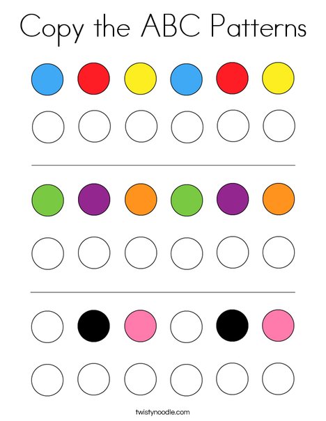 Copy The ABC Patterns Coloring Page Twisty Noodle copy-the-abc-patterns-coloring-page-twisty-noodle