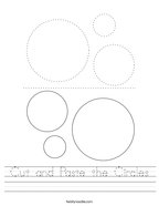 Circle Color by Size Worksheet - Twisty Noodle
