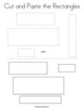 Cut and Paste the Rectangles Coloring Page - Twisty Noodle