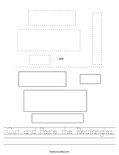 Cut and Paste the Rectangles Coloring Page - Twisty Noodle