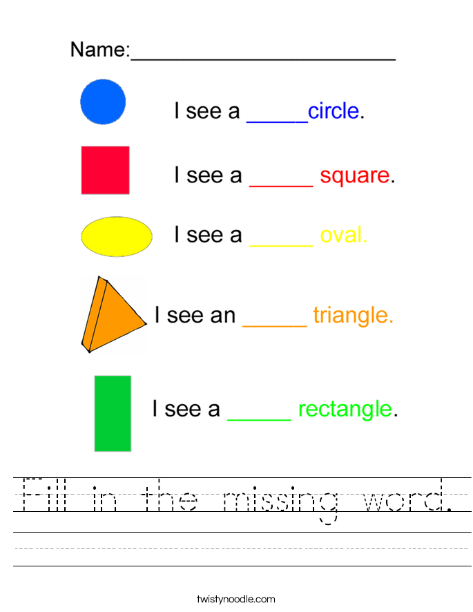Fill In The Missing Word Worksheet Twisty Noodle Fill In The Missing Word Worksheet Twisty Noodle