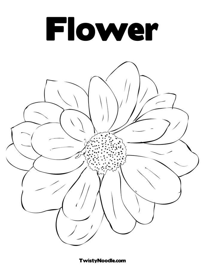 Flower Stem Coloring Pages