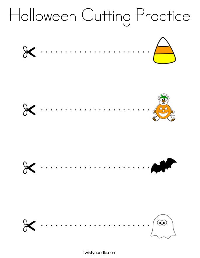 Halloween Cutting Practice Coloring Page Twisty Noodle halloween-cutting-practice-coloring-page-twisty-noodle