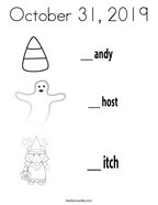 Welcome October Coloring Page - Twisty Noodle