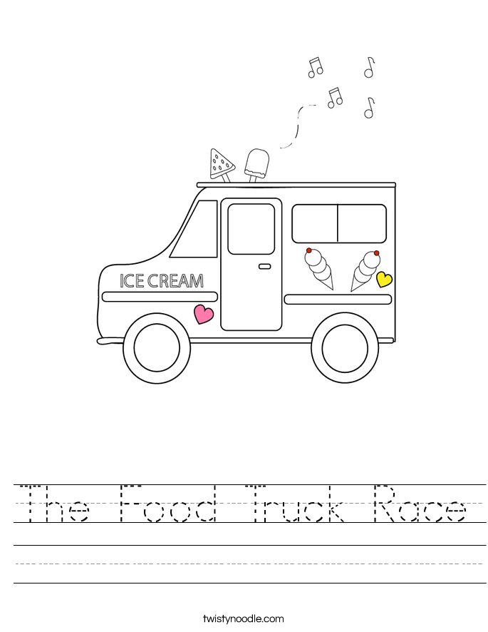 The Food Truck Race Worksheet - Twisty Noodle
