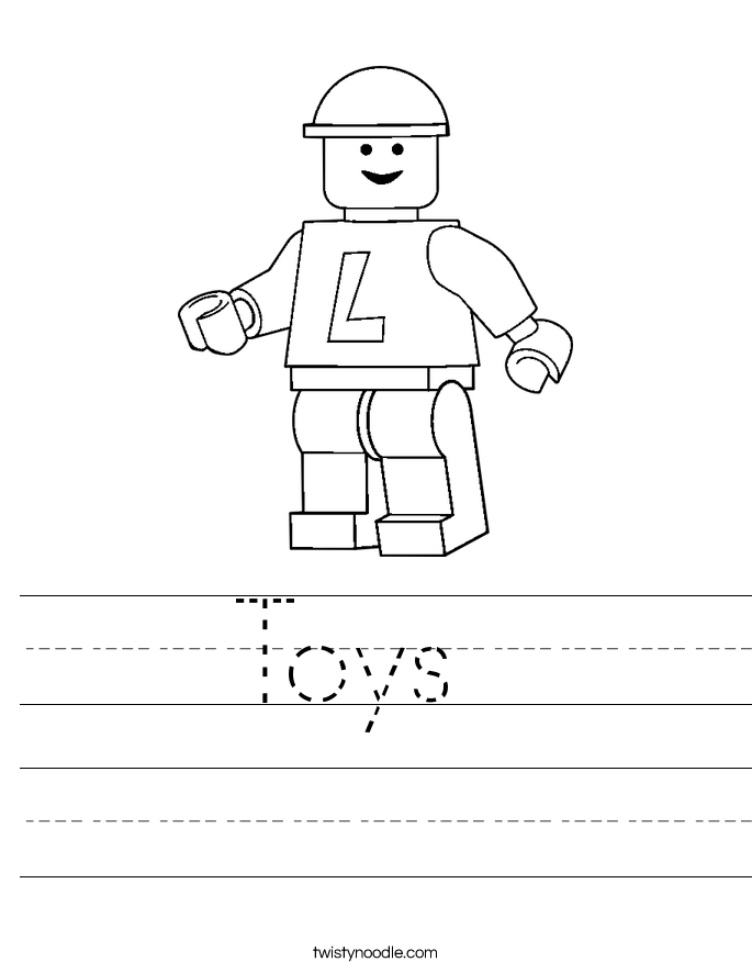 Toys Worksheet - Twisty Noodle