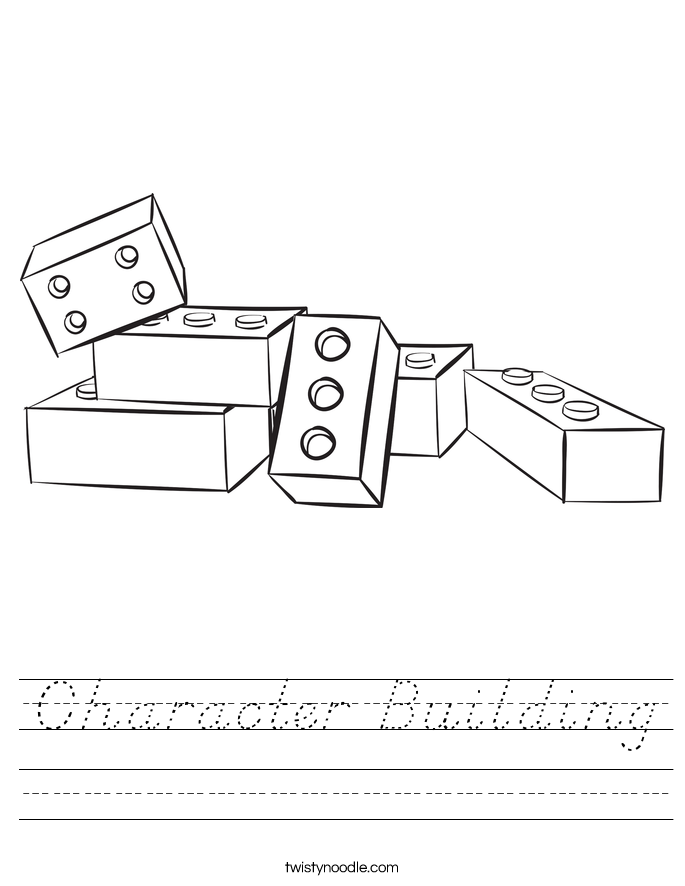 Character Building Worksheet D Nealian Twisty Noodle character-building-worksheet-d-nealian-twisty-noodle