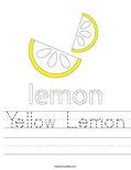 Lemon Worksheet - Twisty Noodle