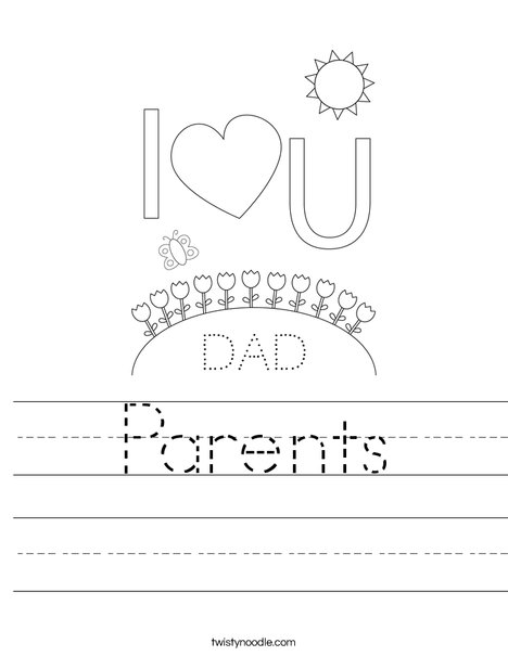 Parents Worksheet - Twisty Noodle