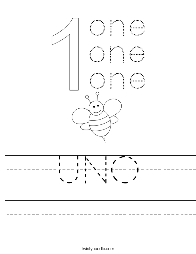 UNO Worksheet - Twisty Noodle