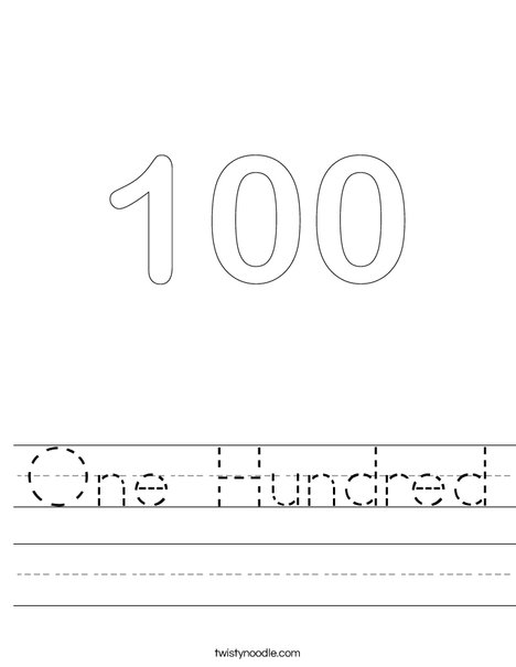Numbers To 100 Worksheets