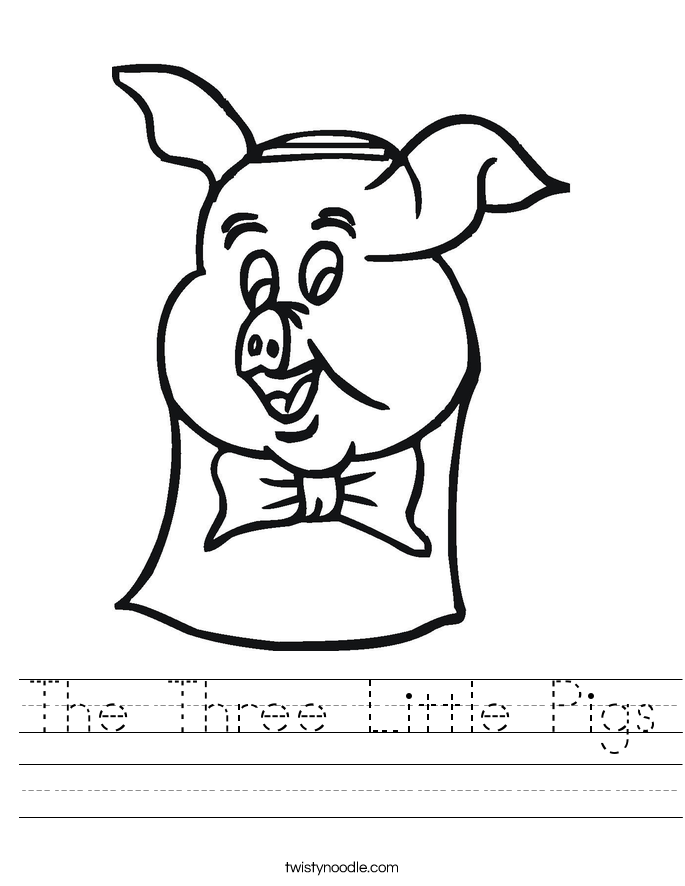 The Three Little Pigs Worksheet - Twisty Noodle The Three Little Pigs Worksheet - Twisty Noodle
