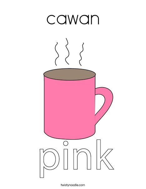 cawan Coloring Page - Twisty Noodle