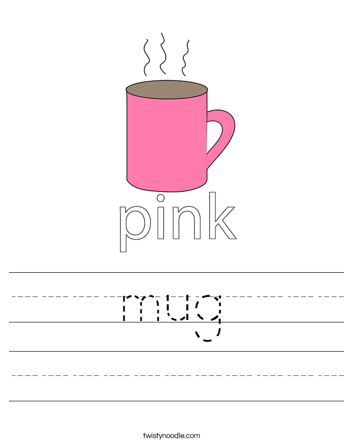 mug Worksheet - Twisty Noodle