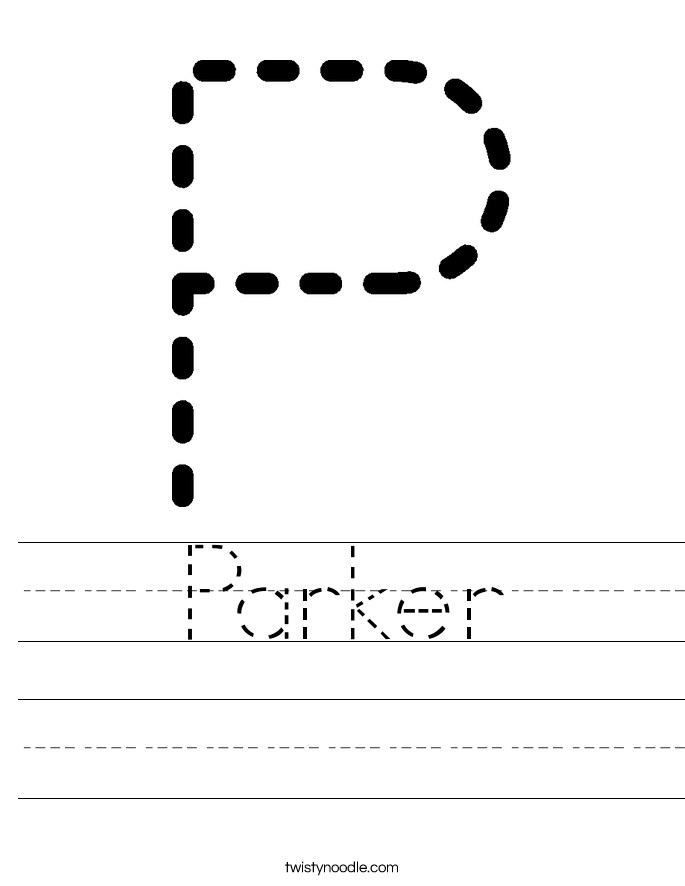 Parker Worksheet - Twisty Noodle