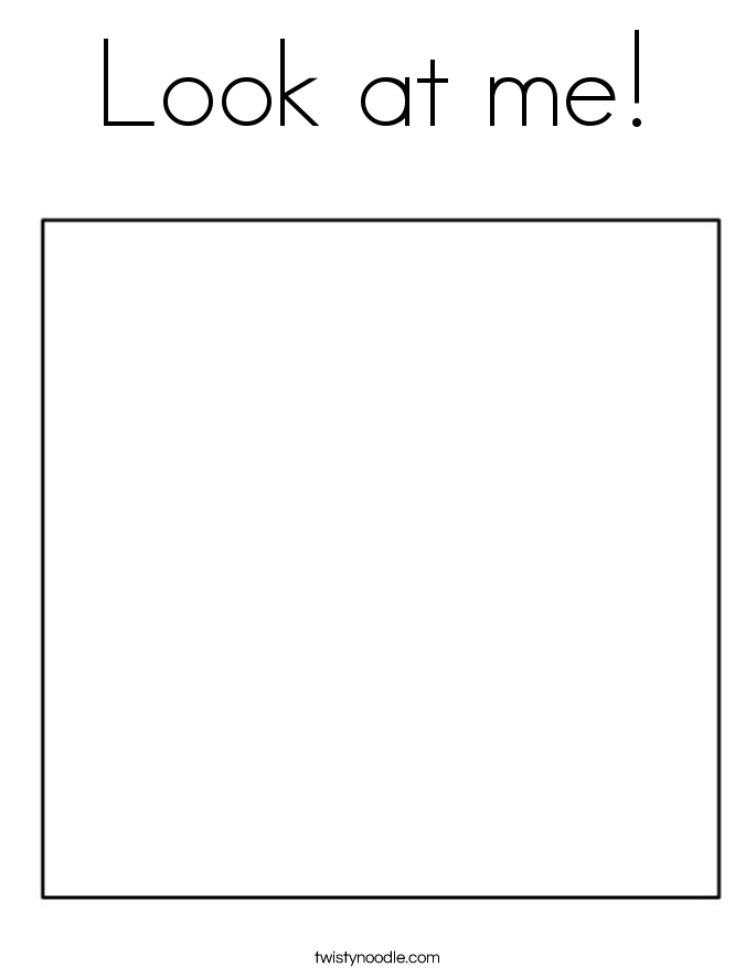 Look at me Coloring Page - Twisty Noodle