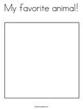 My favorite animal Worksheet - Twisty Noodle