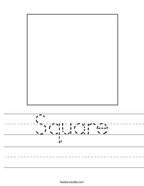 I am a square Worksheet - Twisty Noodle