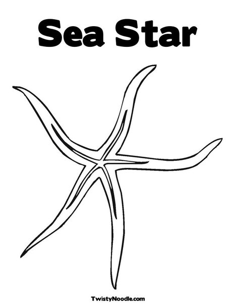 Sea Star Coloring Page Coloring Pages