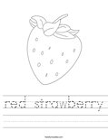 Strawberry Worksheet - Twisty Noodle