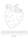 Strawberry Worksheet - Twisty Noodle