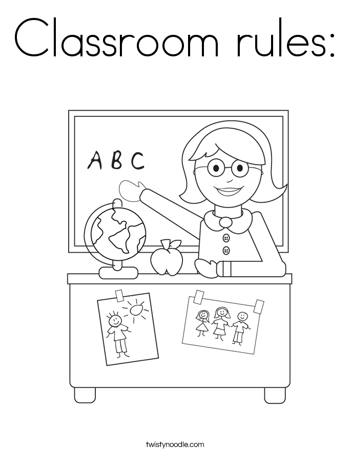 Classroom Rules Coloring Page Twisty Noodle Classroom Rules Coloring Page Twisty Noodle