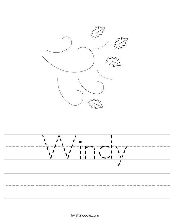 Windy Worksheet Twisty Noodle Windy Worksheet Twisty Noodle