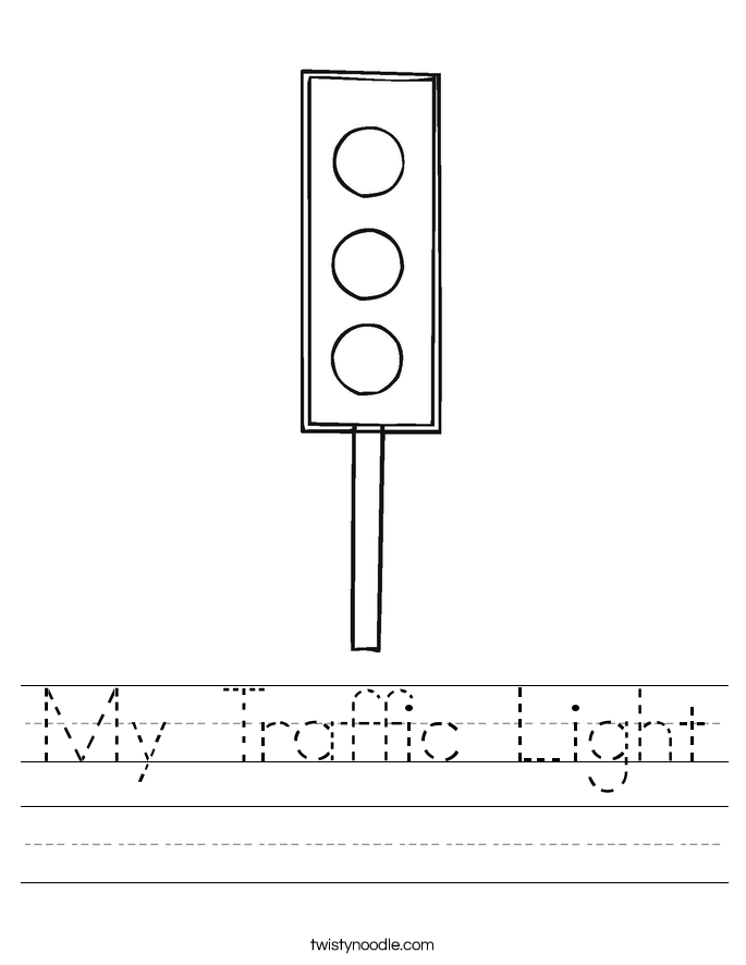 My Traffic Light Worksheet Twisty Noodle my-traffic-light-worksheet-twisty-noodle