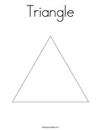 Trace and color the triangle Coloring Page - Twisty Noodle