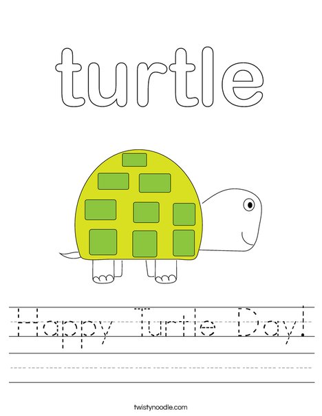 Turtle Preschool Worksheets